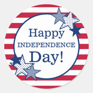 Happy Independence Day Stickers | Zazzle