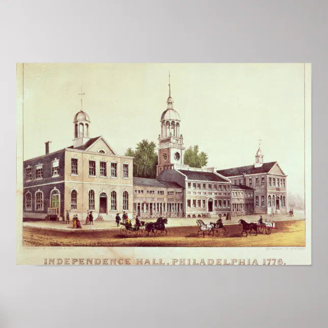 Independence Hall, Philadelphia Poster | Zazzle