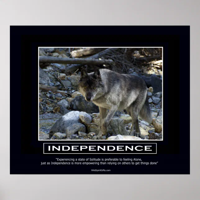 INDEPENDENCE Motivational Poster | Zazzle