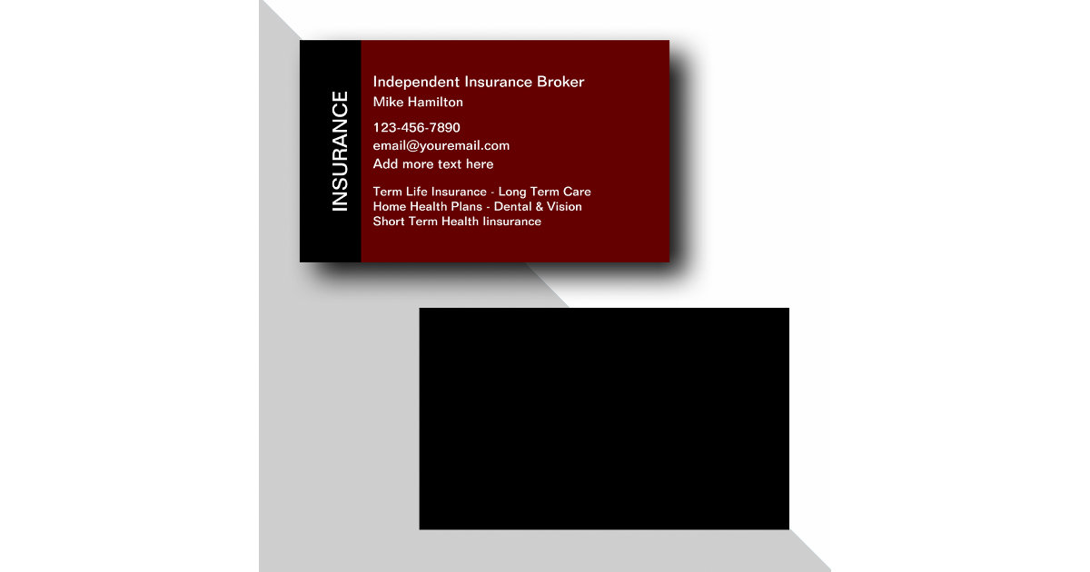 Independent Insurance Agent Business Card | Zazzle