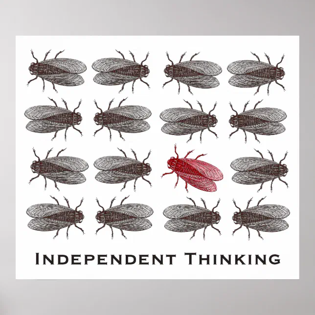 Independent Thinking Poster for a Creative Office | Zazzle