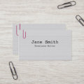 Index Business Card | Zazzle