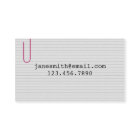 Index Business Card | Zazzle