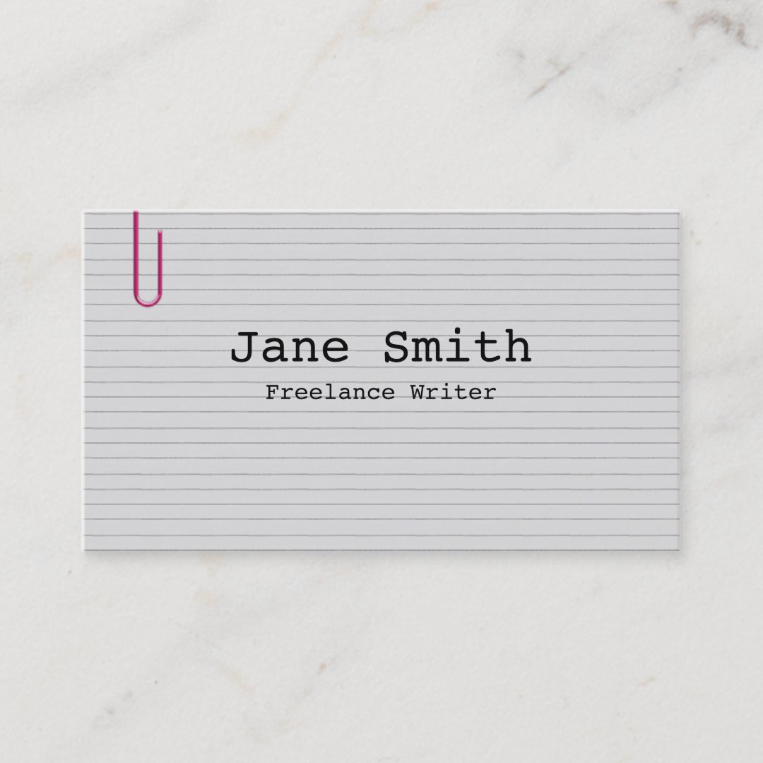 Index Business Card | Zazzle
