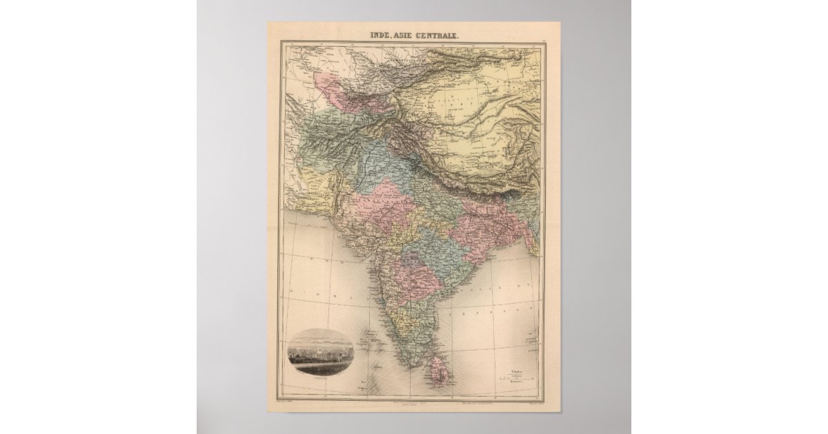 India Central Asia Poster | Zazzle