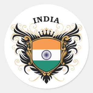 India Flag Stickers | Zazzle