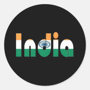 India Flag Stickers | Zazzle