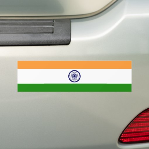 India Flag Bumper Sticker | Zazzle