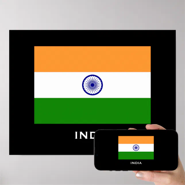 India Flag Custom Poster | Zazzle