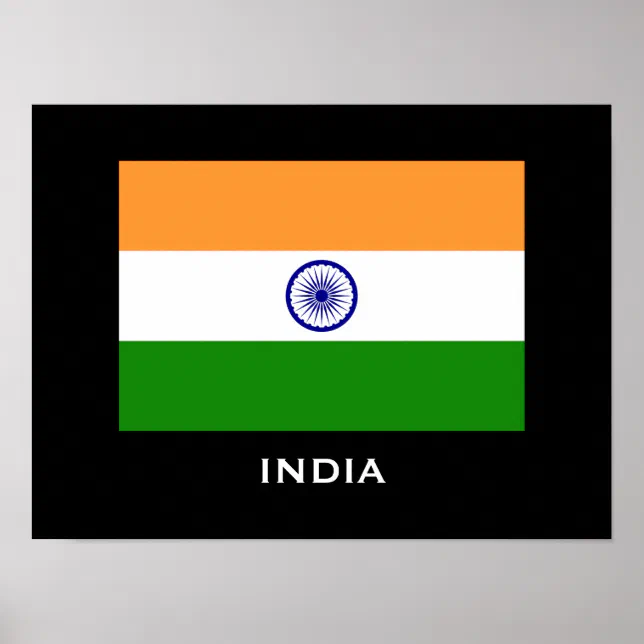 India Flag Custom Poster | Zazzle