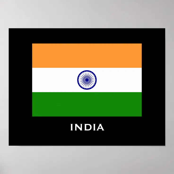 India Flag Custom Poster | Zazzle