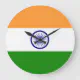 India Flag Large Clock | Zazzle
