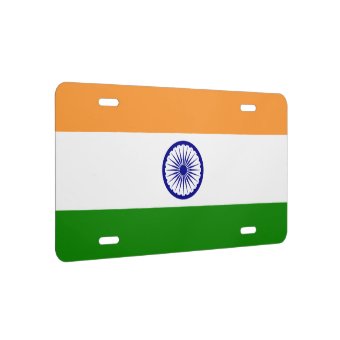 India Flag License Plate | Zazzle
