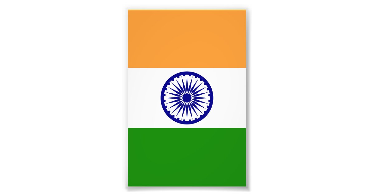 India flag photo print | Zazzle