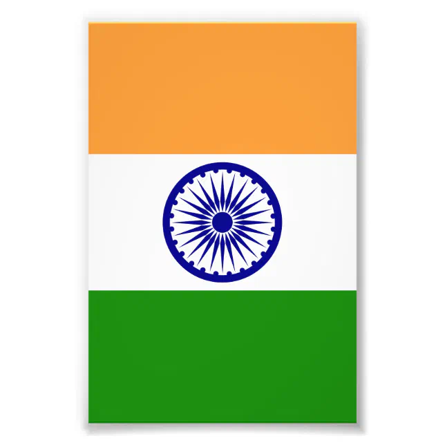 India flag photo print | Zazzle