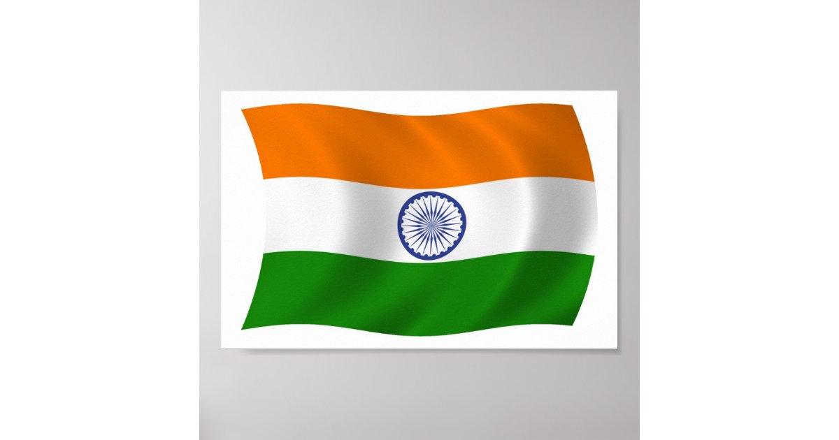 India Flag Poster Print | Zazzle