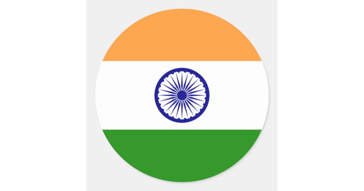 India Flag Sticker | Zazzle