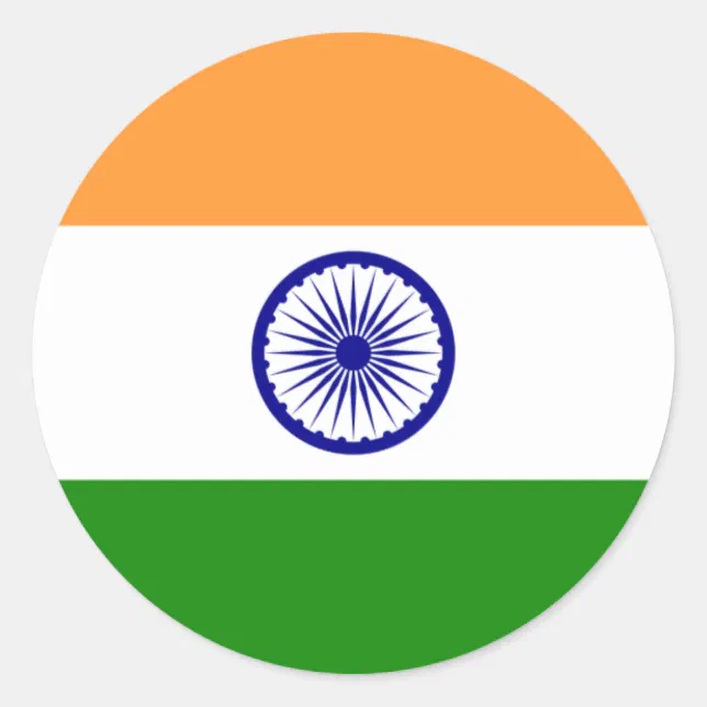 India Flag Sticker | Zazzle