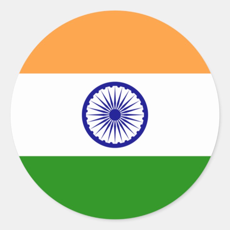 India Flag Sticker | Zazzle