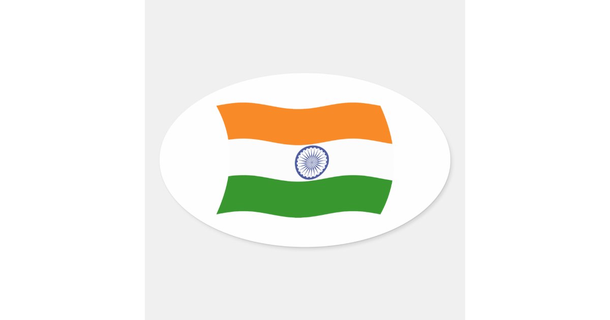 India Flag Sticker | Zazzle