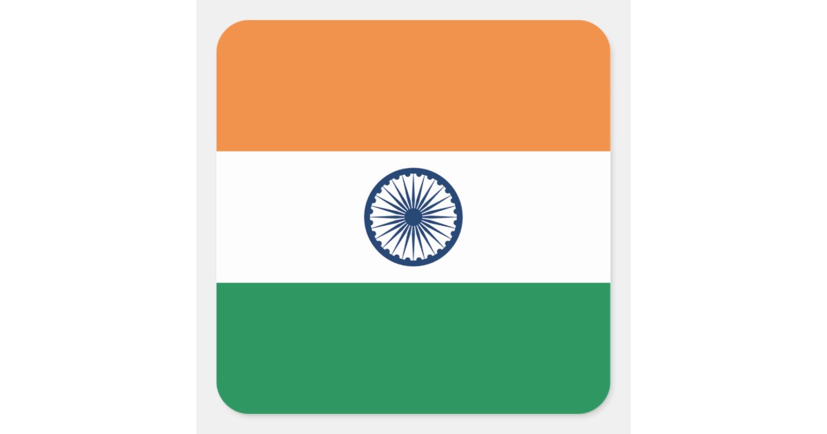 India Flag Sticker | Zazzle
