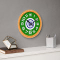 India Flag Wall Clock | Zazzle