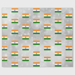 India Indian Flag Wrapping Paper | Zazzle