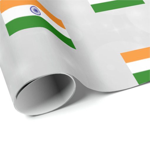India Indian Flag Wrapping Paper | Zazzle