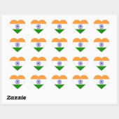 India/Indian Heart Flag Heart Sticker | Zazzle