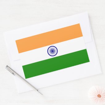 India – Indian National Flag Rectangular Sticker | Zazzle