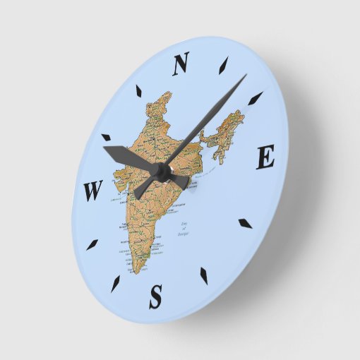 India Map Clock | Zazzle