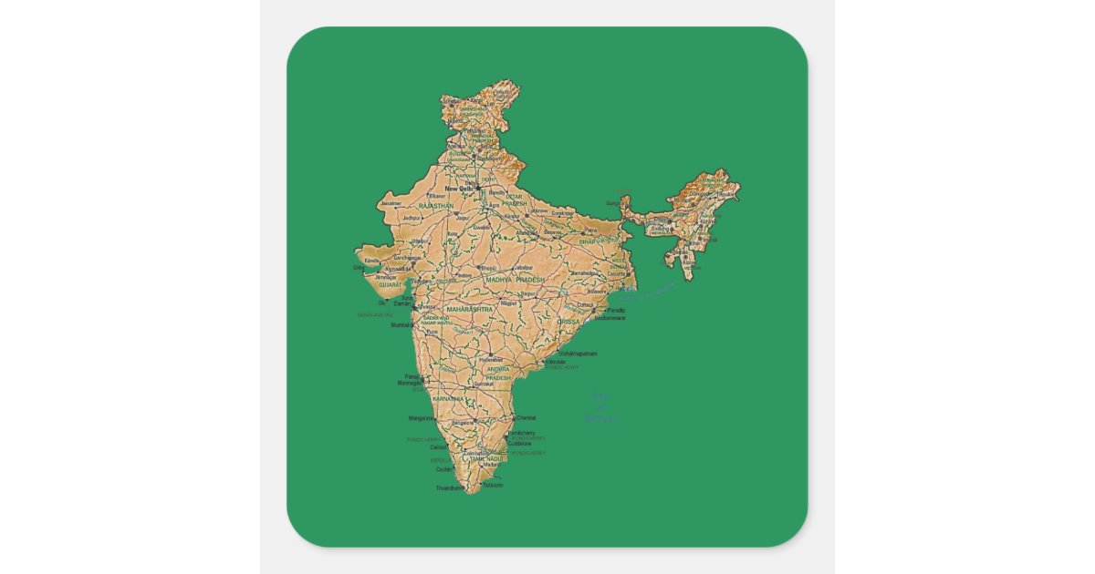 India Map Sticker | Zazzle