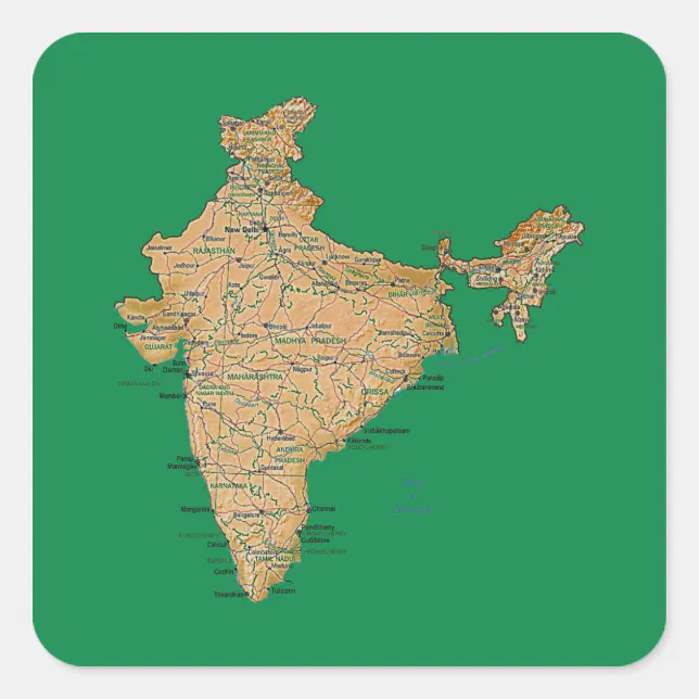 India Map Sticker | Zazzle