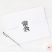 India National Emblem Classic Round Sticker | Zazzle