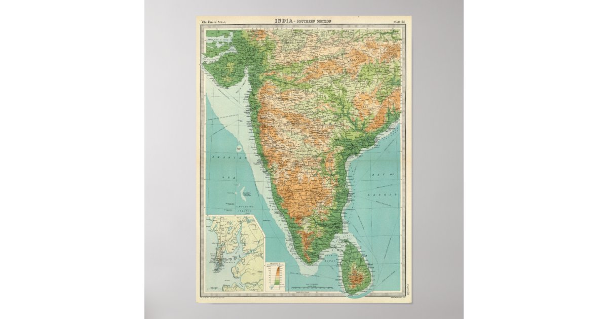India southern section poster | Zazzle