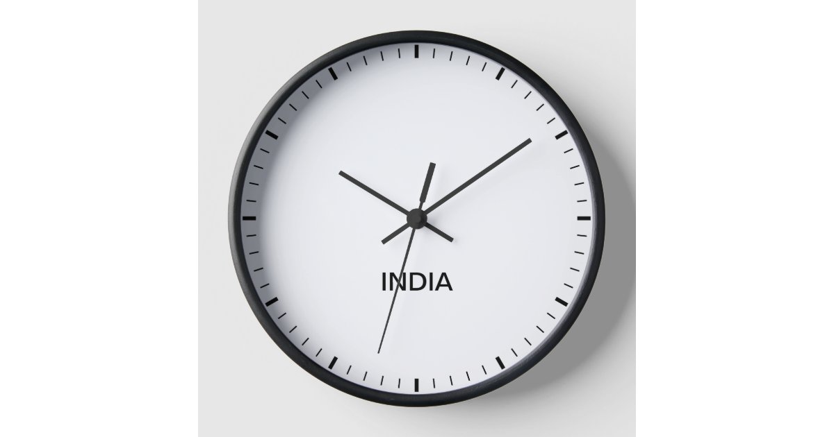 India Time Zone Newsroom Clock | Zazzle