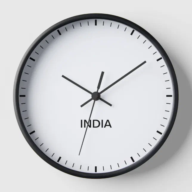 India Time Zone Newsroom Clock | Zazzle