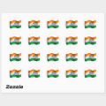 India Waving Flag Classic Round Sticker | Zazzle