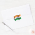 India Waving Flag Classic Round Sticker | Zazzle