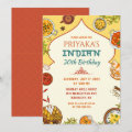 Indian Birthday Meal Dinner Party Invitation | Zazzle