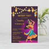 Indian Bollywood girls birthday party template | Zazzle