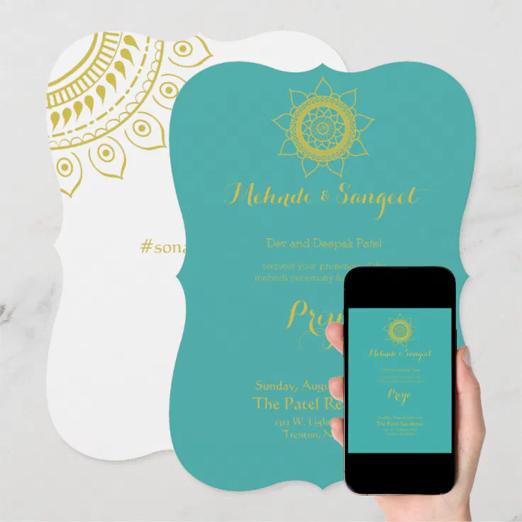 Indian Bollywood Wedding Invitation w/ Om | Zazzle