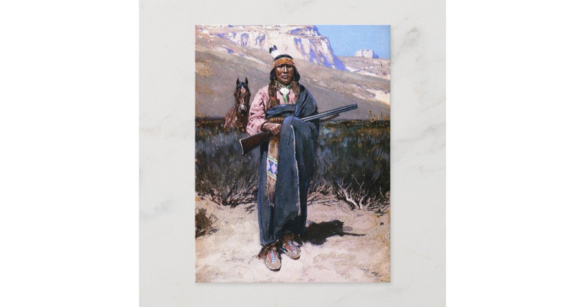 Indian Brave 1891 Postcard | Zazzle