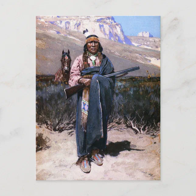 Indian Brave 1891 Postcard | Zazzle