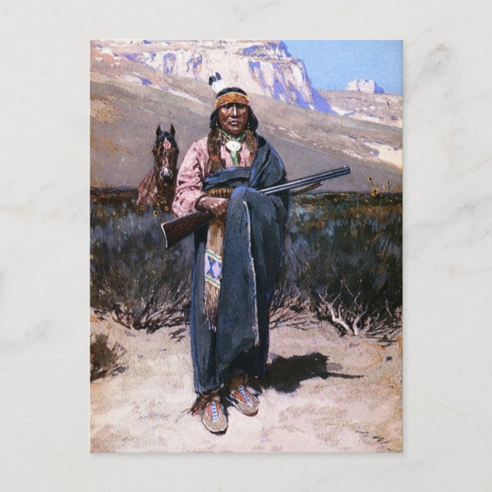 Indian Brave 1891 Postcard | Zazzle.com
