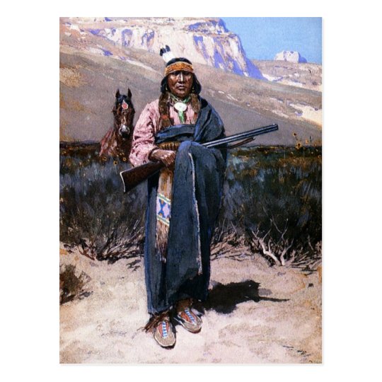 Indian Brave 1891 Postcard | Zazzle.com