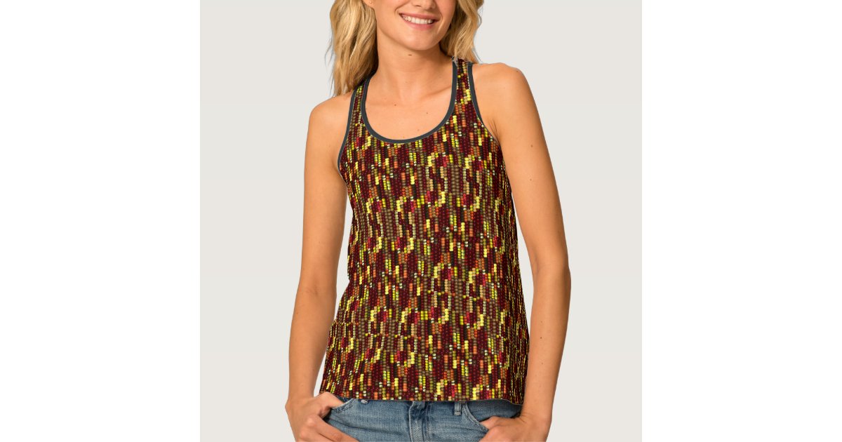 Indian Corn Pattern for Autumn Tank Top | Zazzle