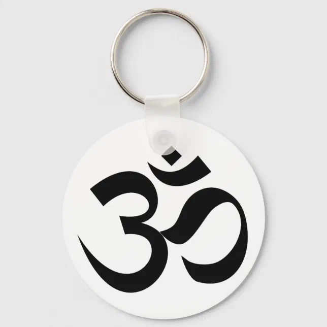 Indian Dharmic religion sacred symbol mantra Hindu Keychain | Zazzle