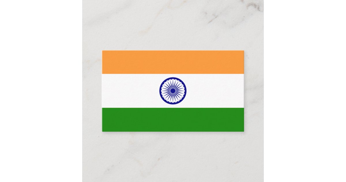 Indian Flag, Flag of India Business Card | Zazzle