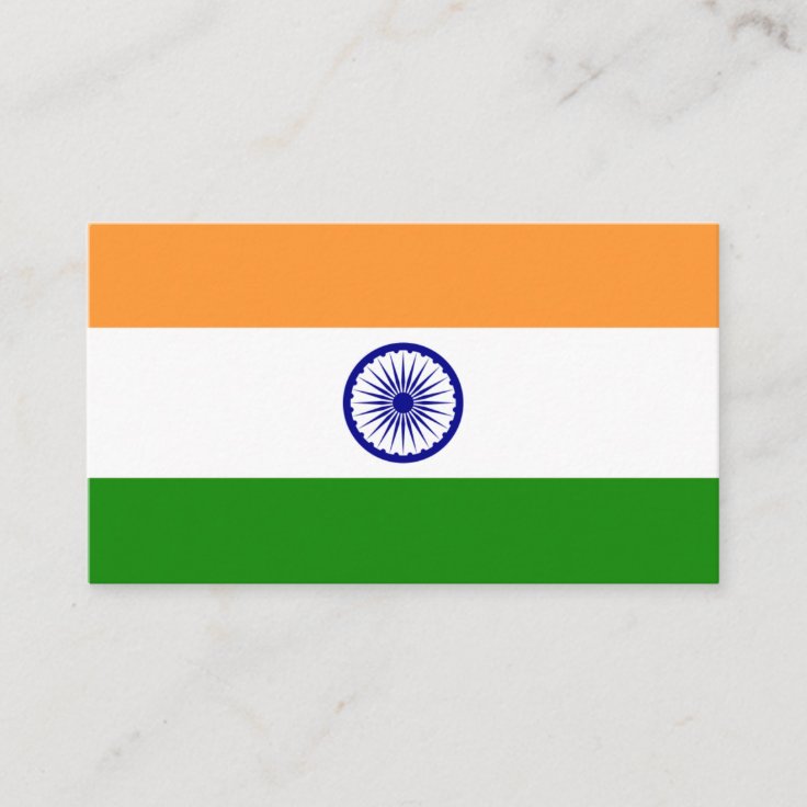Indian Flag, Flag of India Business Card | Zazzle